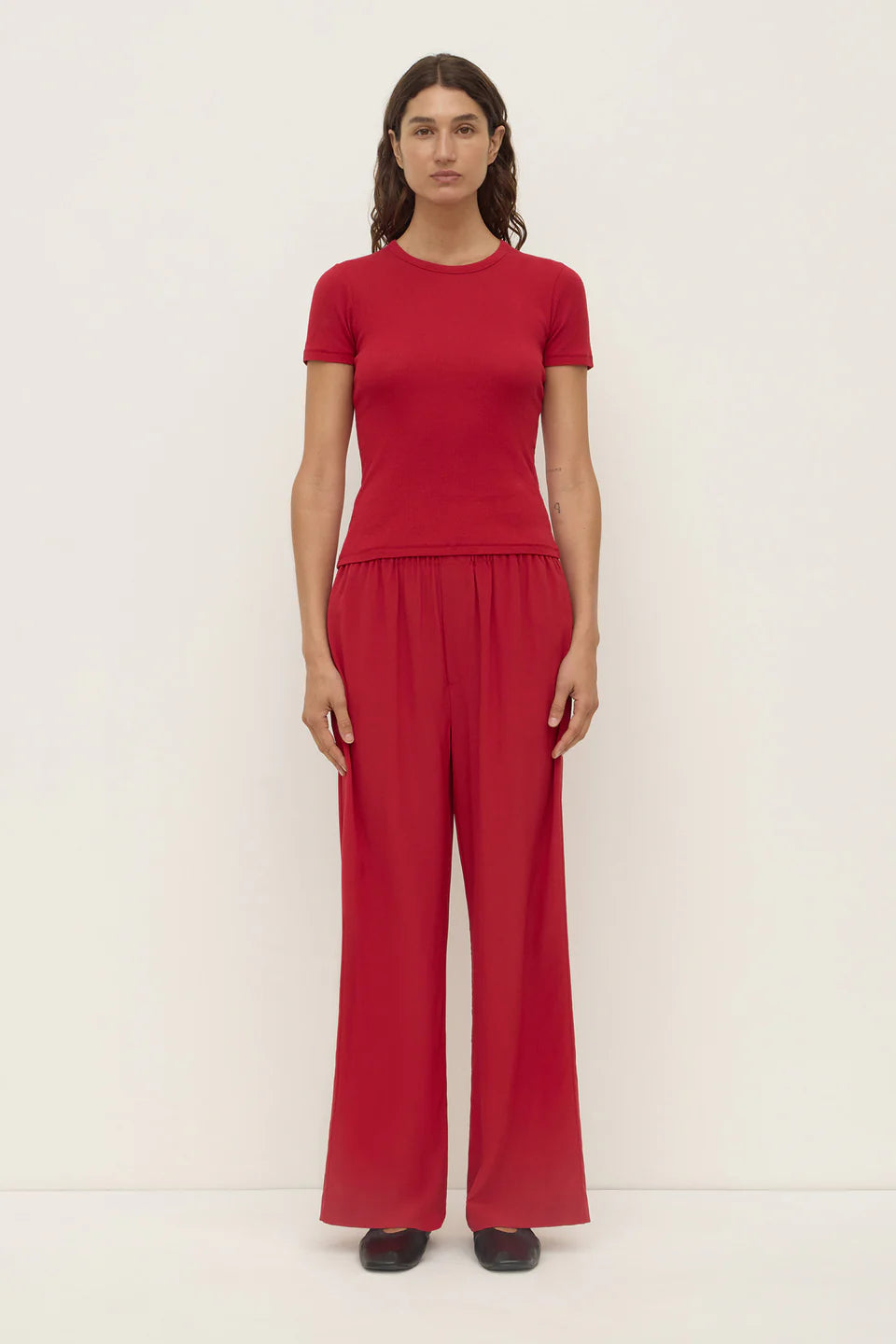 Betty Silk Pant - Mulberry – LENTON