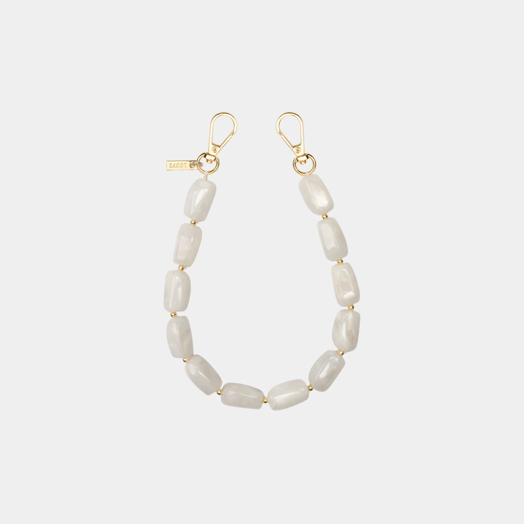 Abbey Beads Wristlet - Off White – LENTON
